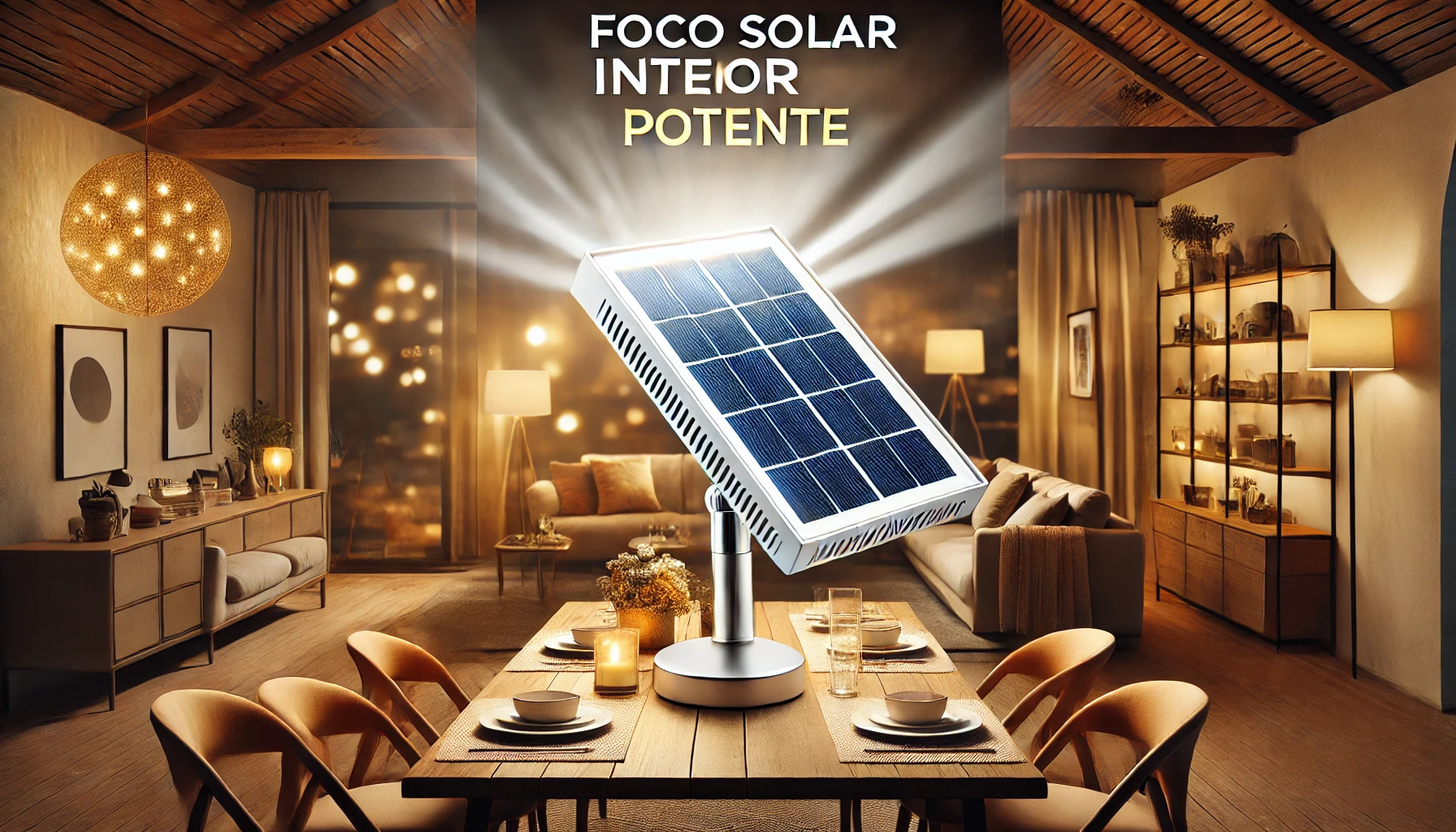 Foco Solar interior potente